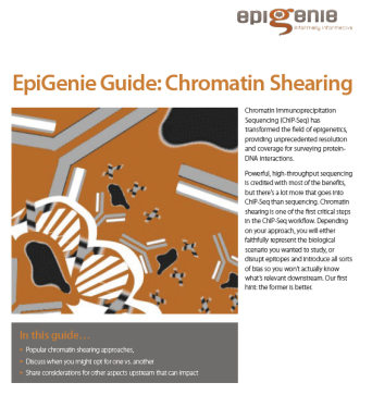 Chromatin Shearing Technical Tips and Optimization